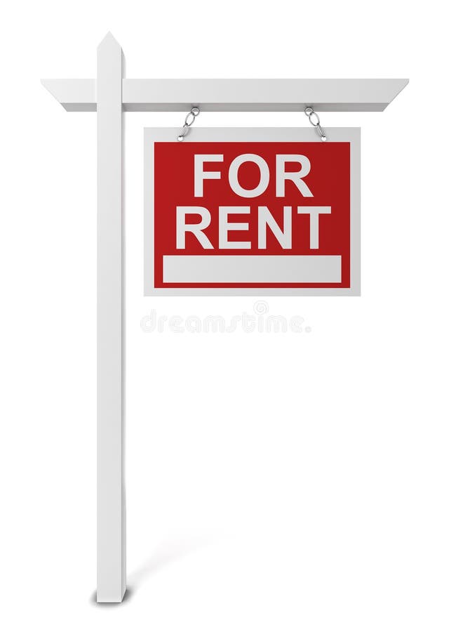 For Rent Sign stock vector. Illustration of graphic, sign - 17660010