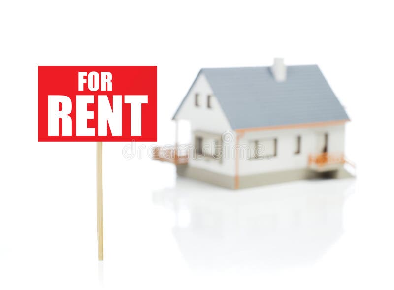 House for rent stock image. Image of sale, white, isolated - 48989831