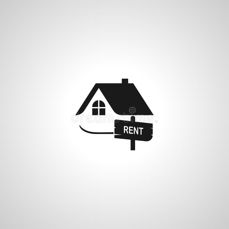House Rent Simple Icon. House for Rent Icon Stock Vector - Illustration ...