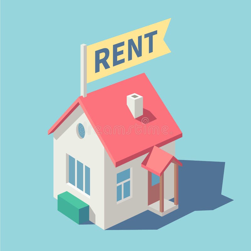 House for rent stock vector. Illustration of lease, agent - 52179738