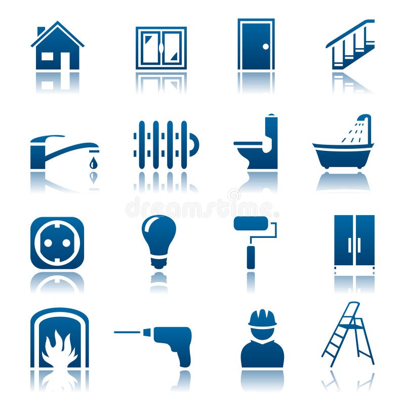 House repair icons stock vector. Illustration of drain - 28949559
