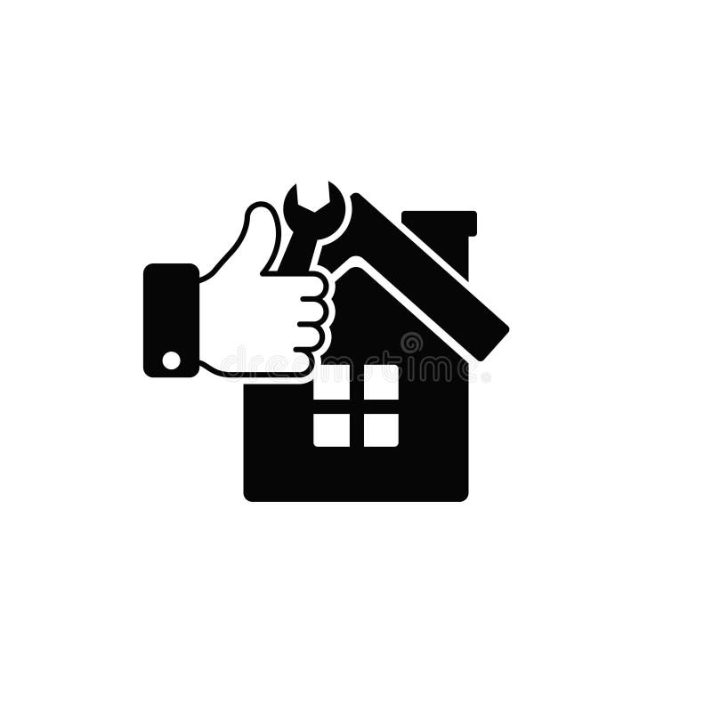 House Repair Service Icon. Vector Isolated Flat Symbol Stock Vector ...