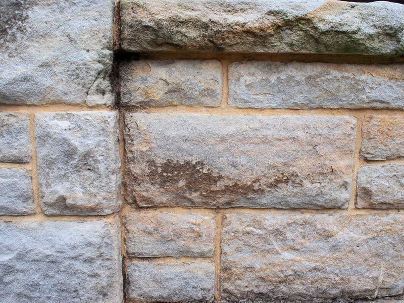 Rough Textured Sandstone Block Wall Stock Photo - Image of blocks, wall ...