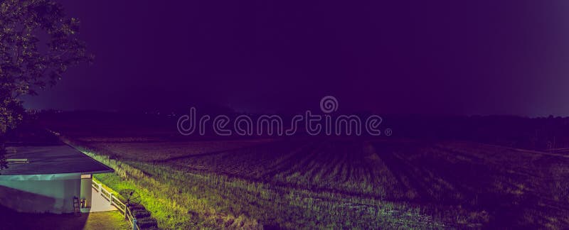House Rice Field Night Time Stock Photos - Free & Royalty-Free Stock ...