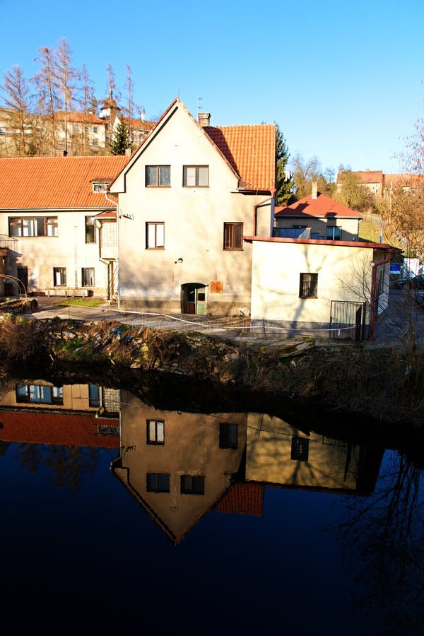 House by the river stock photo. Image of river, bank - 38745558