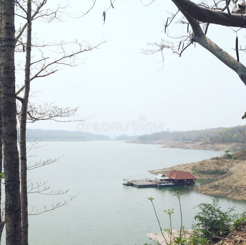 House riverside stock photo. Image of travel, view, tree - 91554764