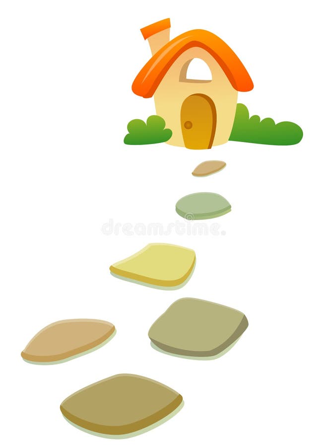 One Stepping Stone Clipart