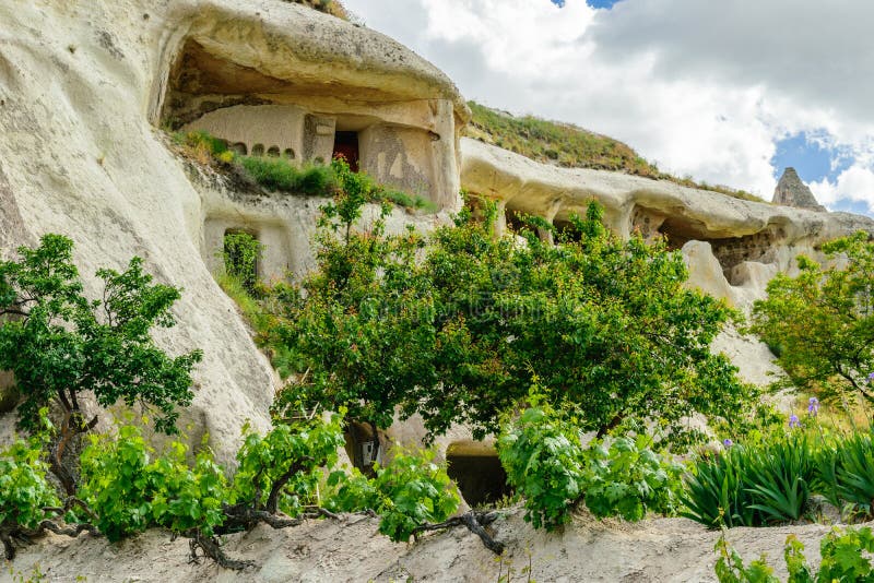 Rock House In Cappadocia, Turkey Stock Image - Image of travel ...