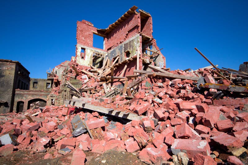 Sorted Building Rubble stock image. Image of concrete - 8293857