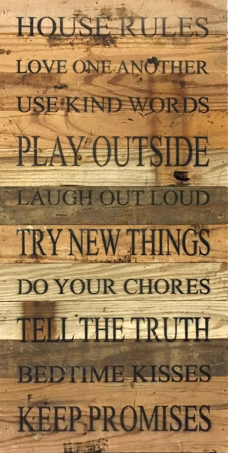 House rules stock photo. Image of letters, word, family - 93801622