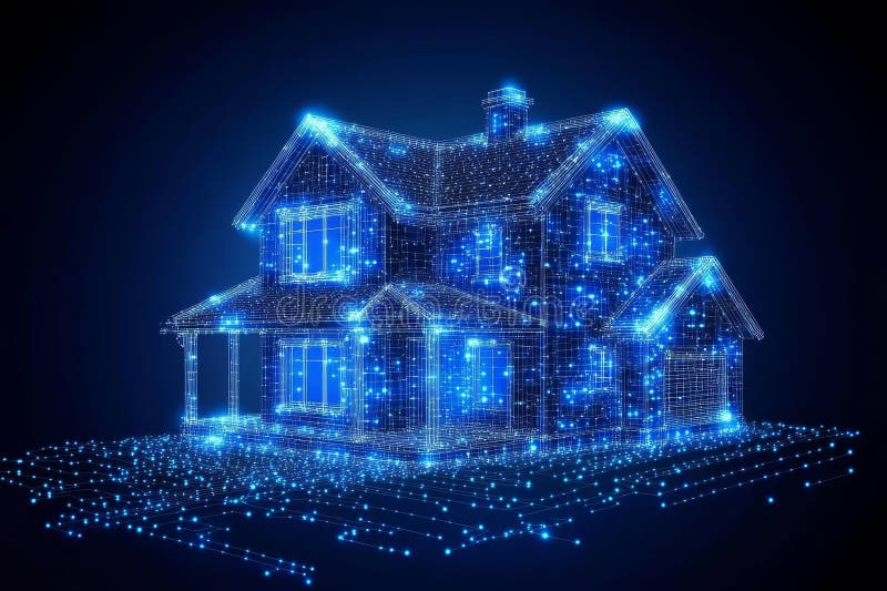 A House S Big Data and Futuristic Network Connection Technology are ...