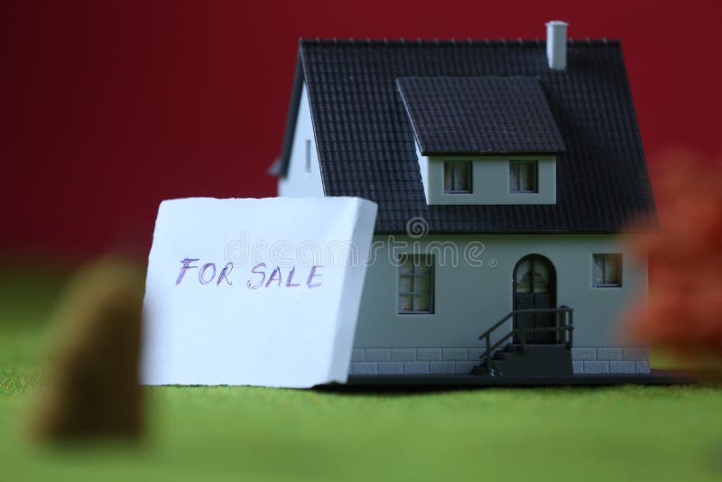 House for Sale Ad, Miniature Stock Photo - Image of poles, holiday ...