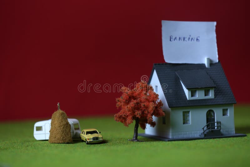House for Sale Ad, Miniature Stock Photo - Image of sale, industry ...