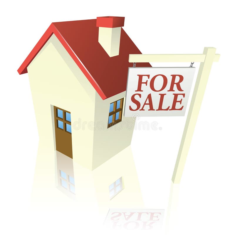 House for sale graphic stock vector. Illustration of marketing - 21566621