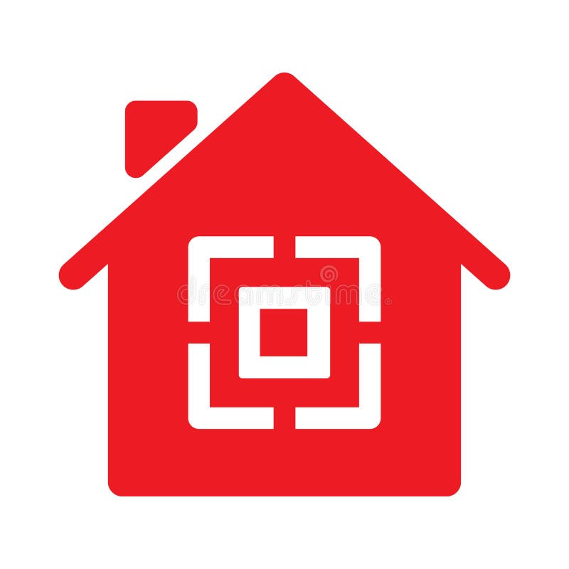 House for Sale Icon. Data in QR Code, Illustration Vector Stock Vector ...