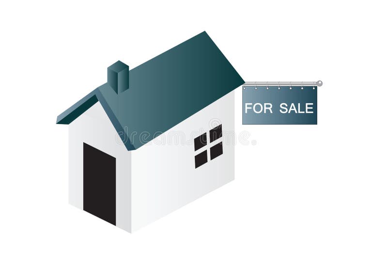 House for sale - vector stock vector. Illustration of ownership - 5631213