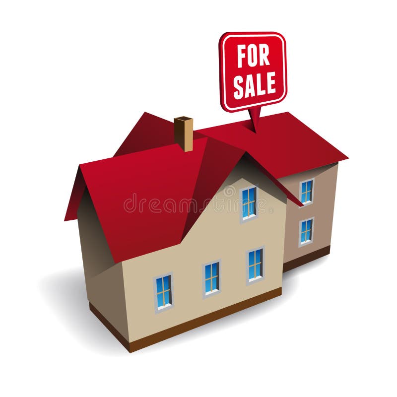 House for sale vector stock vector. Illustration of green - 30623936