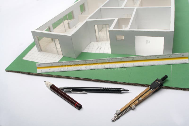 House scale-model stock image. Image of blueprint, contractor - 4733077