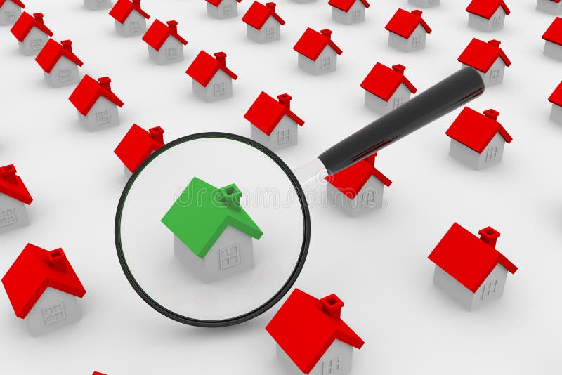 House Search stock illustration. Illustration of estate - 22743979