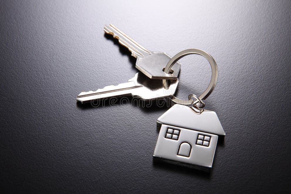 House shape key ring stock image. Image of investment - 84077321