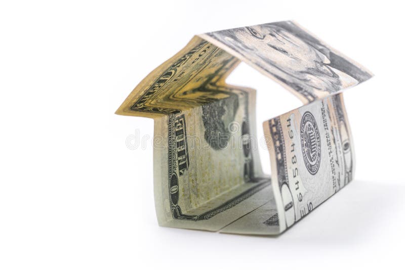 House shape money stock image. Image of bank, currency - 64009425