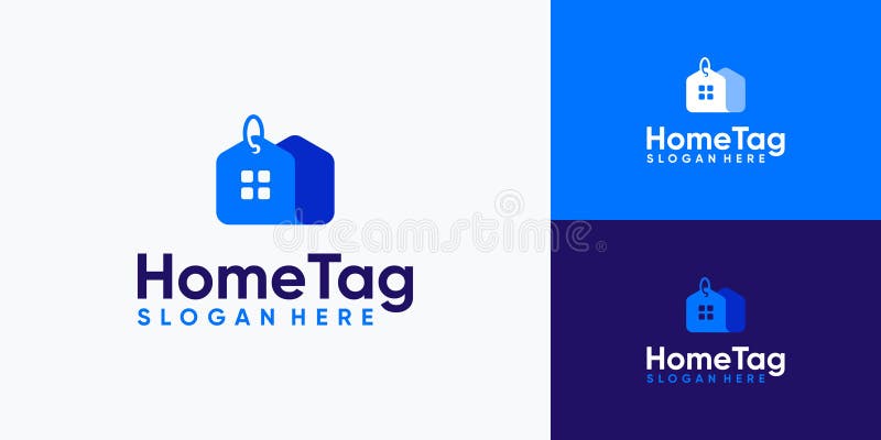 House Shape Price Tag Vector Logo Design with Modern, Simple, Clean and ...