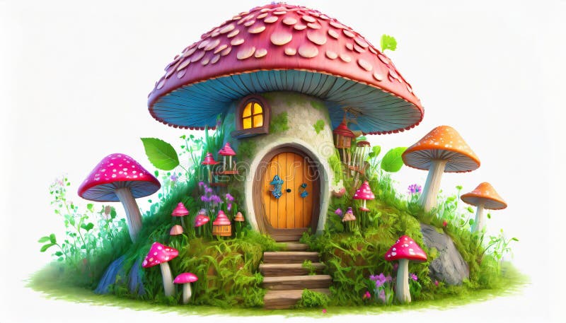 Cartoon Toadstool House Stock Illustrations – 467 Cartoon Toadstool ...