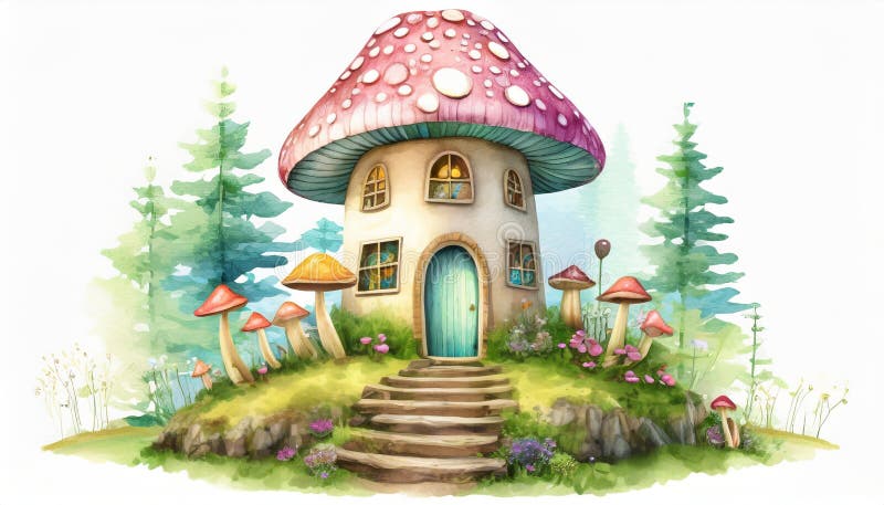 Cartoon Toadstool House Stock Illustrations – 467 Cartoon Toadstool ...