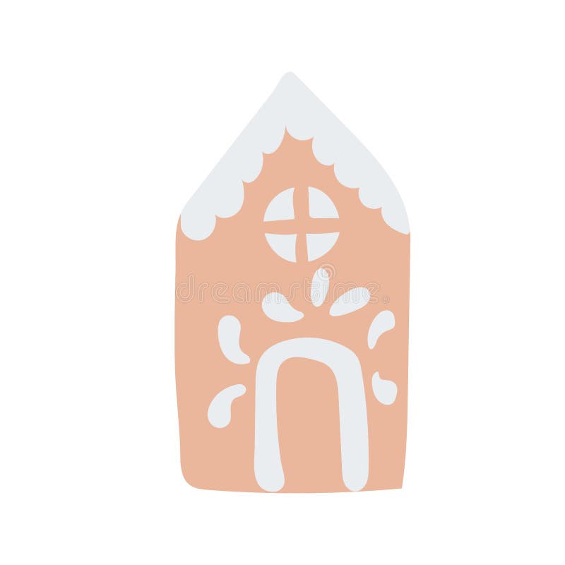 House Shaped Christmas Cookie Vector Clip Art Stock Vector ...