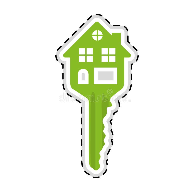 Vector Key Shaped House Stock Illustrations – 165 Vector Key Shaped ...