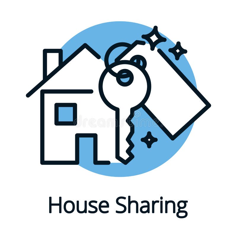 Property Share Icon Logo Design Element Stock Vector - Illustration of ...