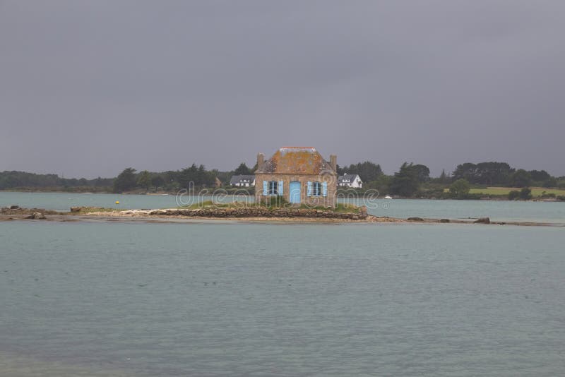 House on the shore stock image. Image of beautiful, building - 239078543