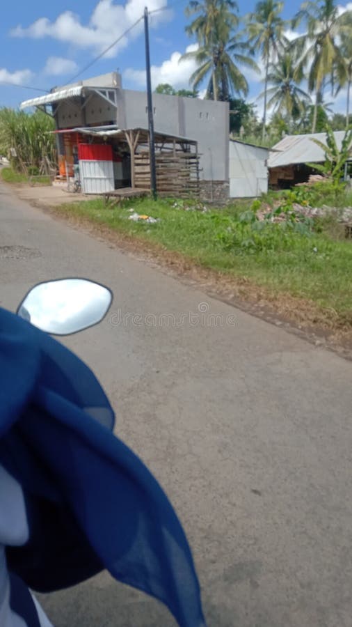 House on the side of road stock image. Image of home - 270060819