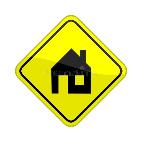 House sign stock vector. Illustration of shiny, sign, black - 4814248