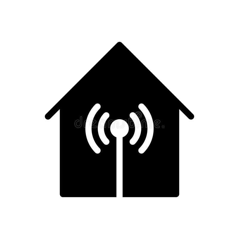House Signal Building Shape Icon Symbol Stock Vector - Illustration of ...