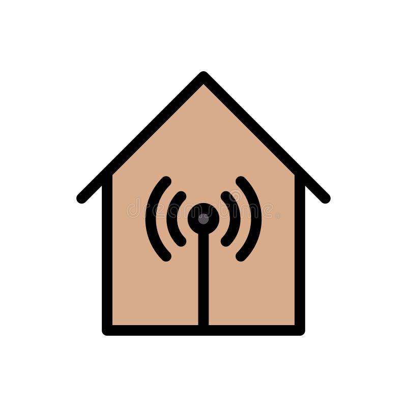 House Signal Building Shape Icon Symbol Stock Vector - Illustration of ...