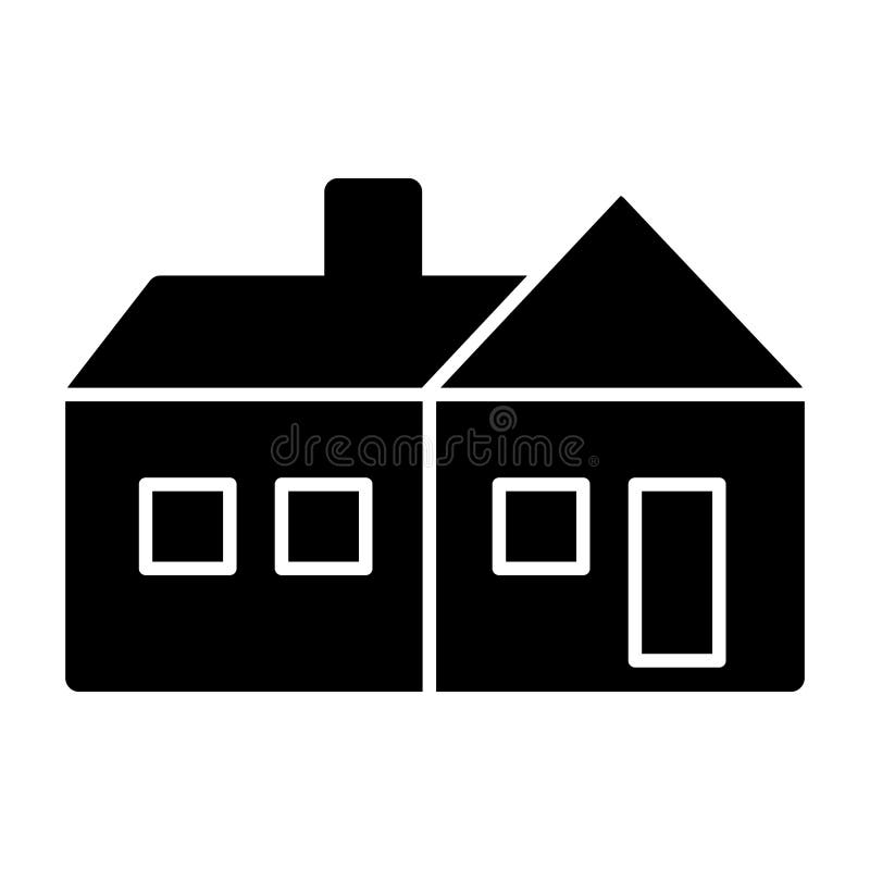 House Simple Vector Icon. Black and White Illustration of Real Estate ...