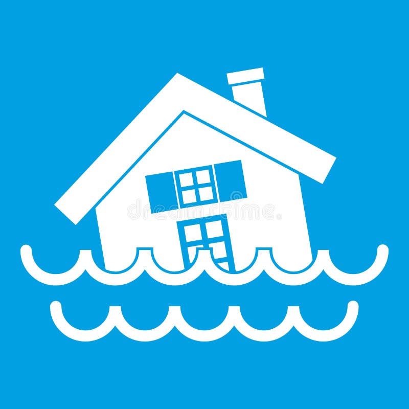 House sinking in water stock illustration. Illustration of debt - 28737173