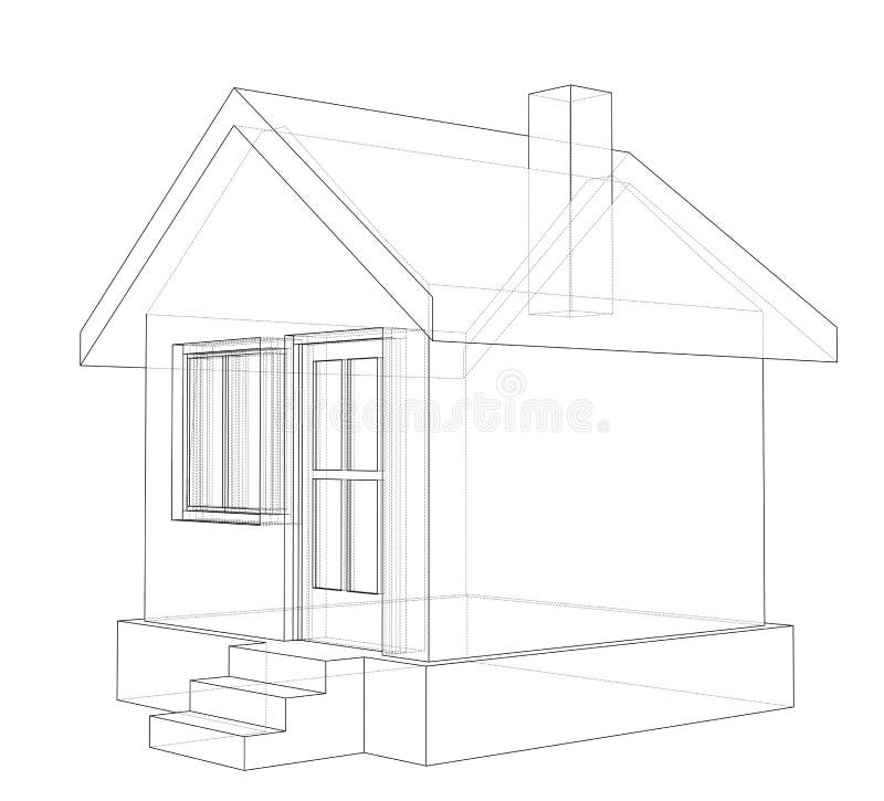 House sketch. Vector stock vector. Illustration of object - 101219863