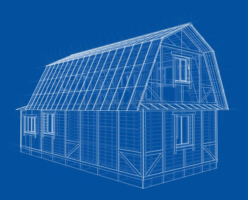 House Sketch. Vector Rendering of 3d Stock Vector - Illustration of ... House Sketch. Vector Rendering of 3d Stock Vector - Illustration of ...