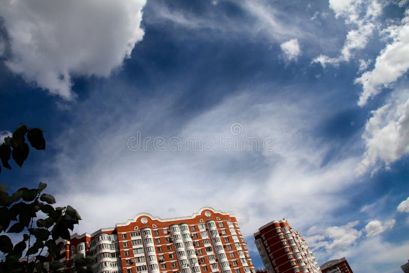 House and the sky stock photo. Image of clouds, white - 20753198