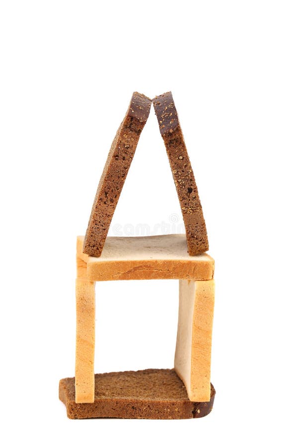 House from Slices of Bread. Stock Photo - Image of life, house: 34059108