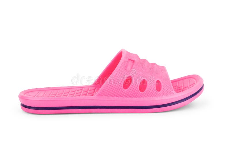 House Slipper Isolated Over White Background Stock Photo - Image of ...