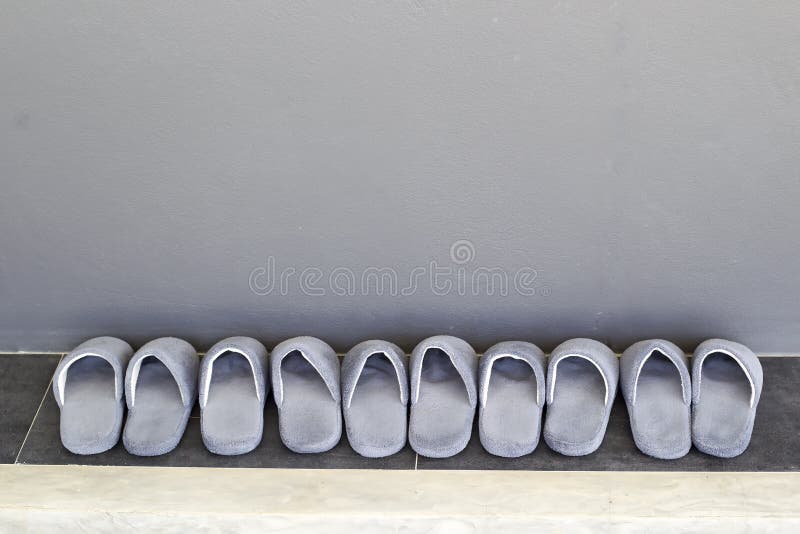 House slippers stock image. Image of brown, interior - 78366571