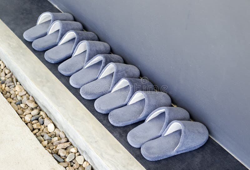 House slippers stock image. Image of pair, hotel, residential - 78366773