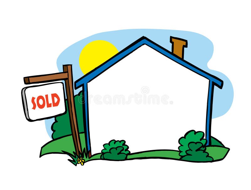 House for Sale stock illustration. Illustration of clipart - 538002