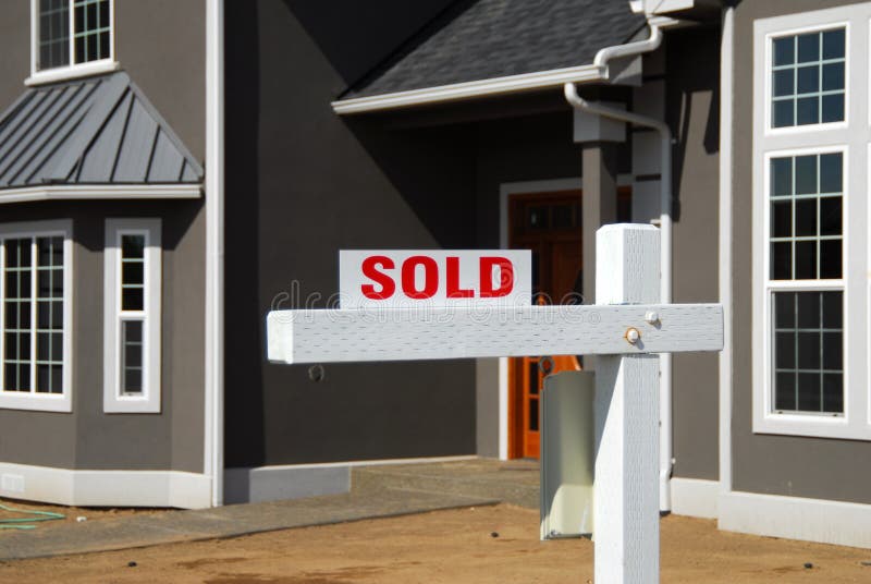 House sold stock photo. Image of subdivision, construction - 2648066