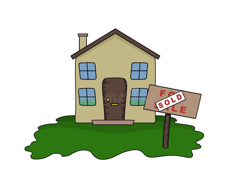House Sold stock illustration. Illustration of architecture - 538004
