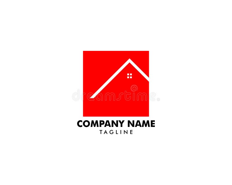 House Square Logo Template Vector Illustration Design Stock Vector ...