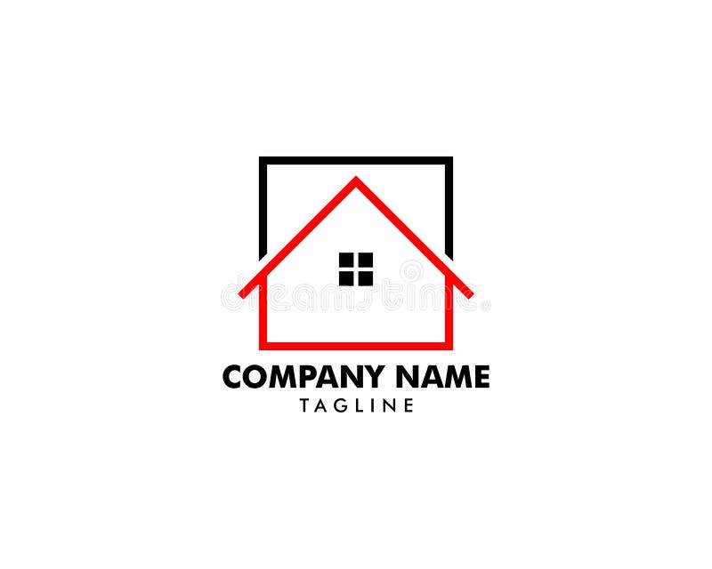 House Square Logo Template Vector Illustration Design Stock Vector ...
